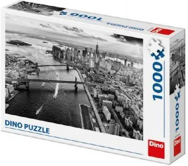 Puzzle New York Manhattan černobílé 66x1000 dílků