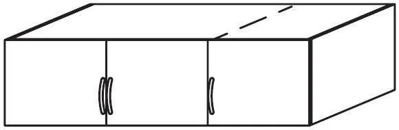Skříňový nástavec Case, 136 cm, dub sonoma