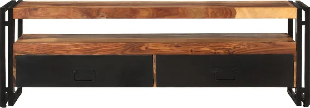 TV stolek 120 x 30 x 40 cm masivní akáciové dřevo 247451