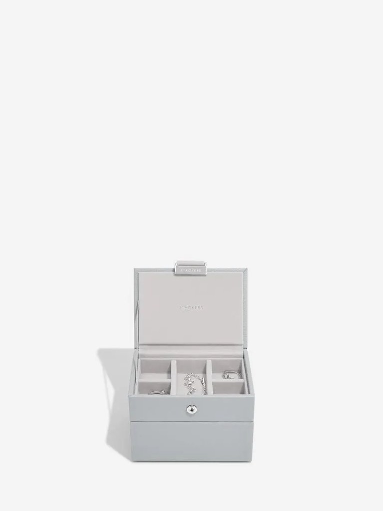 Mikro krabička na šperky Stackers Micro Jewellery Box Pebble Grey | šedá 76153