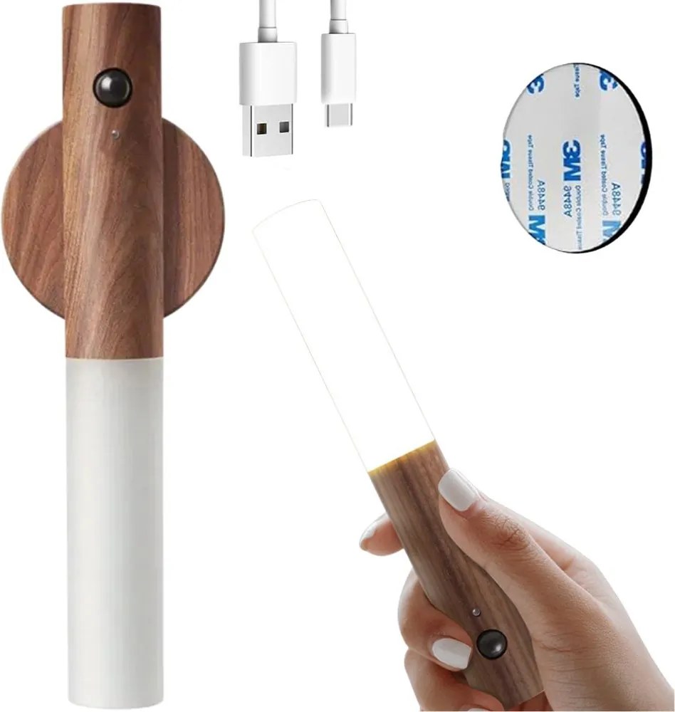 Verk Group Led svítidlo teplé nástěnné svítidlo s detektorem pohybu nástěnný magnet