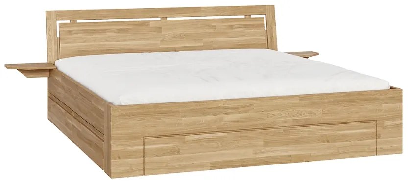 Massivo.cz Dubová postel Sulva 200x200 cm, dub, masiv