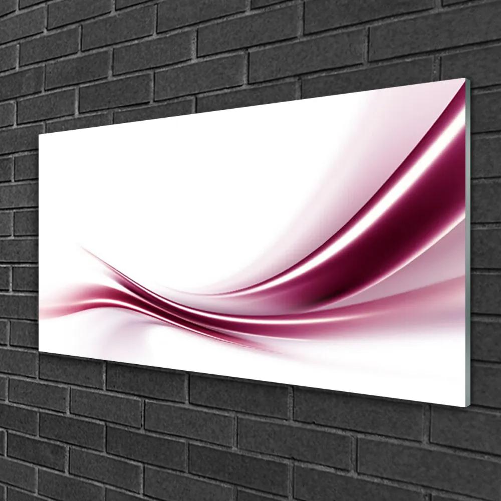Obraz na skle Abstrakce Vlny Art Umění 125x50 cm