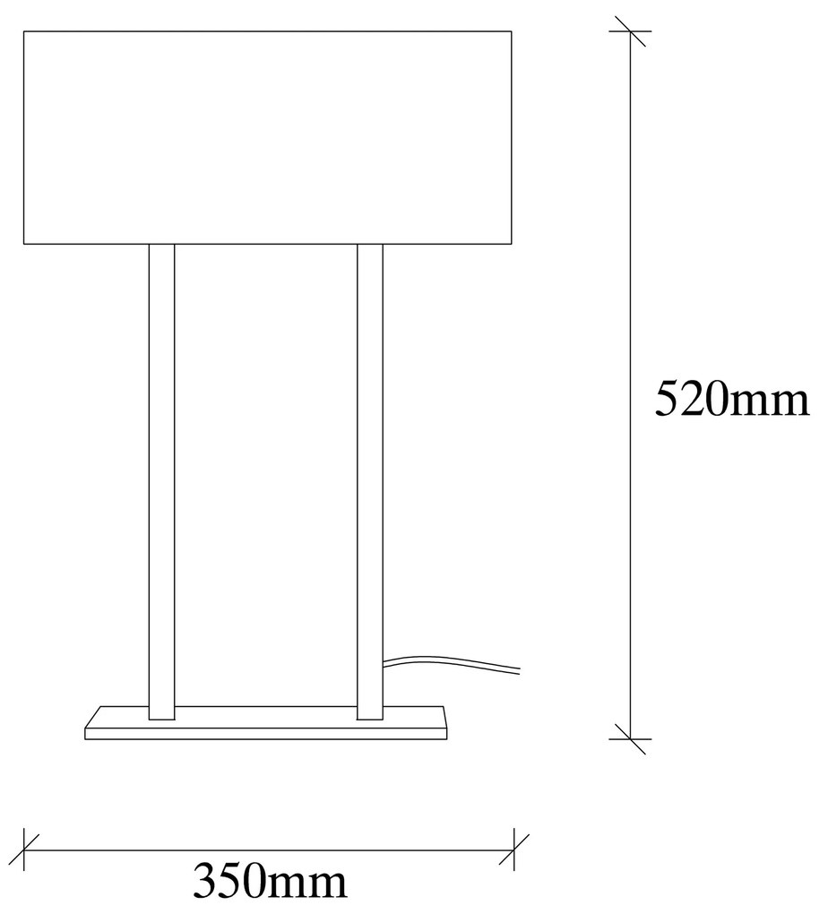 Opviq Stolní lampa Salihini - MR-616, Bílá, Černá