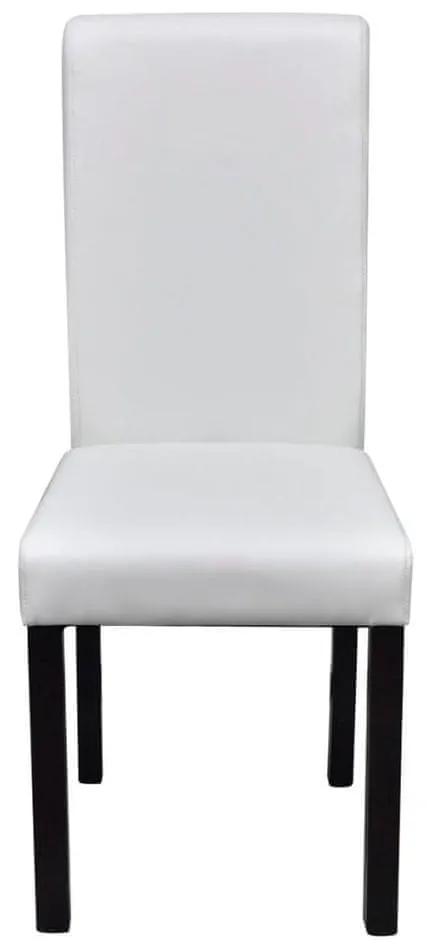 Petromila Jídelní židle 6 ks bílé umělá kůže