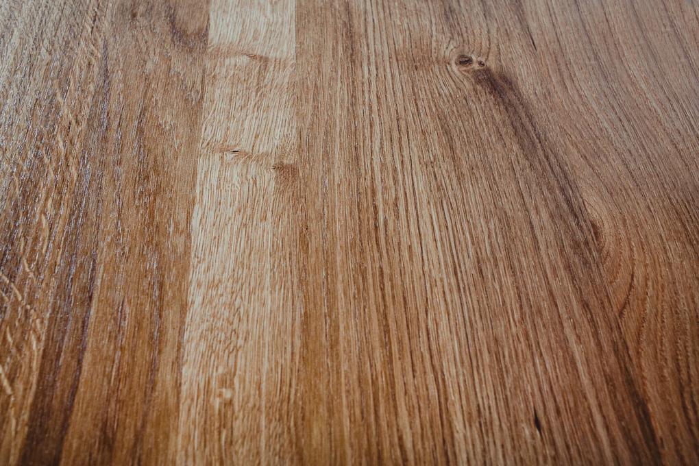 Wudboys Jidelní stůl LYCK Barva kovu: Bílá, Dřevo: Dub lamino - dle vzorníku, Rozměr: 1600X900, moderní skandinávský styl