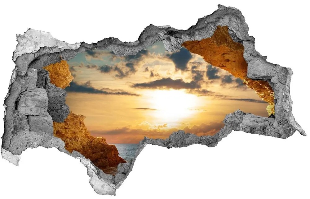 Wallmuralia Nálepka fototapeta 3D výhled Mořská jeskyně 95x73 cm