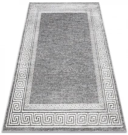 koberec MATEO 8033/644 Moderní řecký, vzor rámu strukturální šedá velikost 280x370 cm | krásné koberce cz