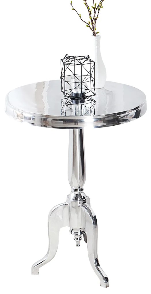 Noble Home Odkládací stolek Jardus, 75 cm, stříbrný