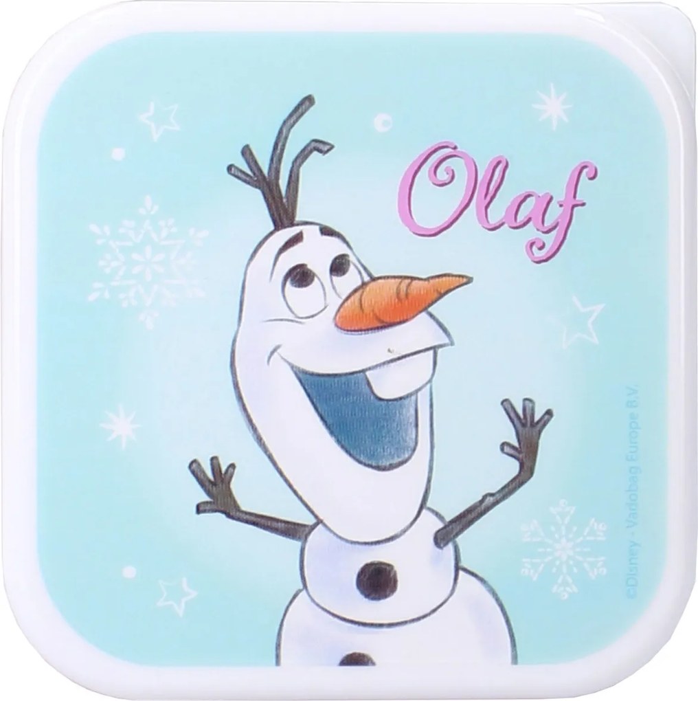 Svačinové boxy Ledové království - Frozen - motiv Elsa a Olaf - sada 3ks