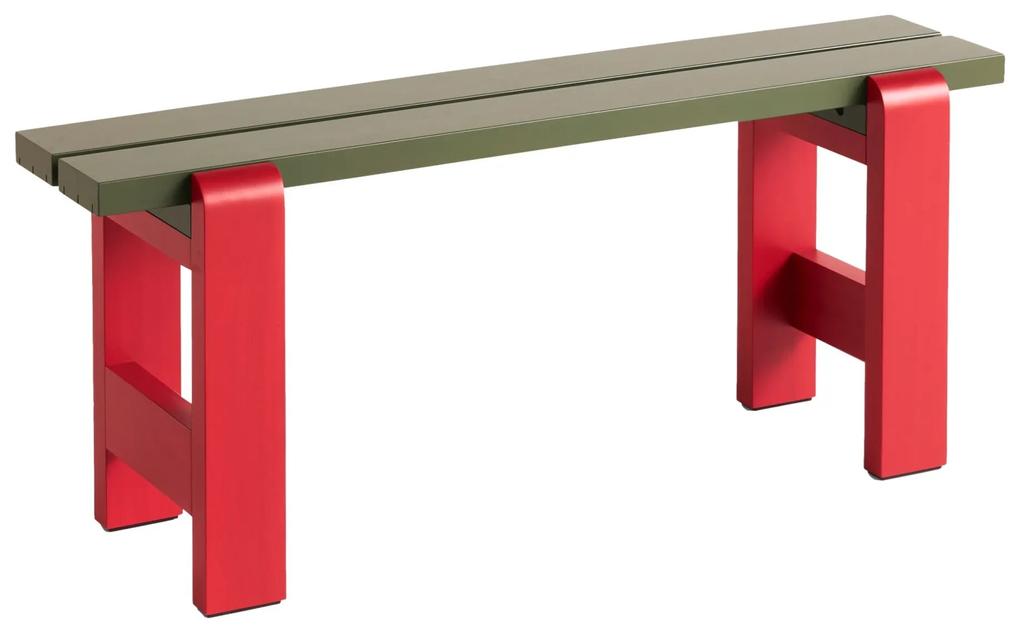HAY Lavice Weekday Bench Duo, Olive/Wine Red