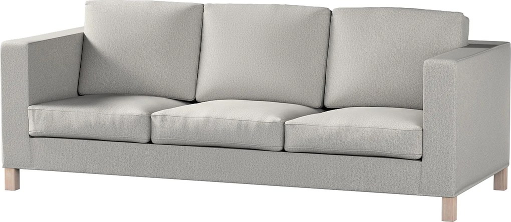 Potah na pohovku IKEA Karlanda 3-místná nerozkládací, krátký barva šedá látka pletený vzor