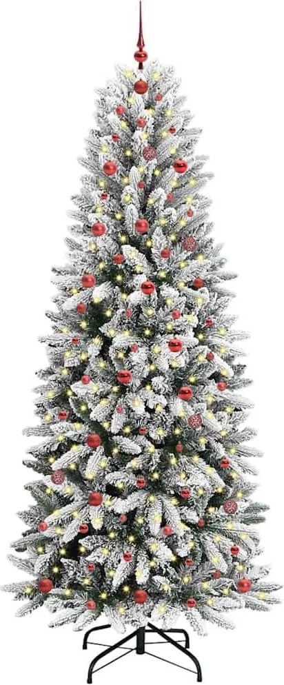 Umělý vánoční stromeček Bílá 240 cm PVC, plast, ocel a PE 3396069