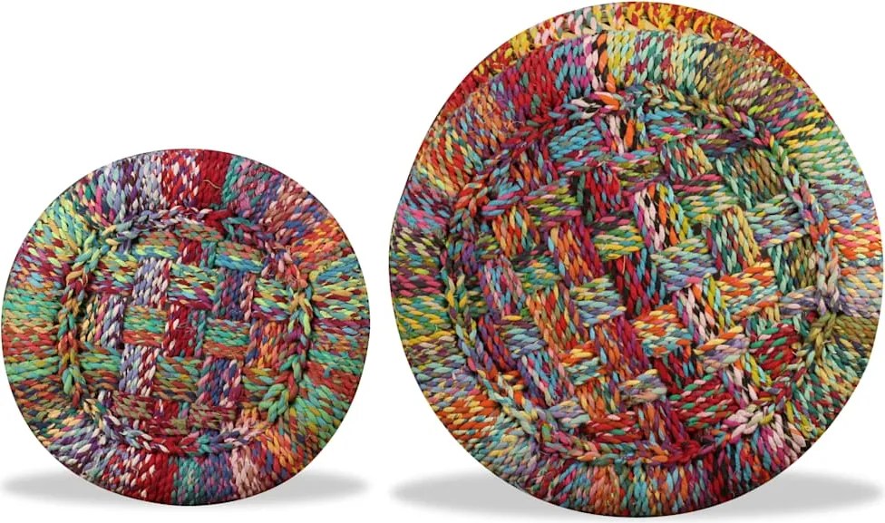 Stoličky chindi design 2 ks vícebarevné bambus 244216