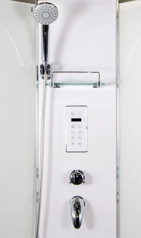 ARTTEC SMARAGD 90 x 90 cm - Parní sprchový box model 8 čiré sklo PAN01288