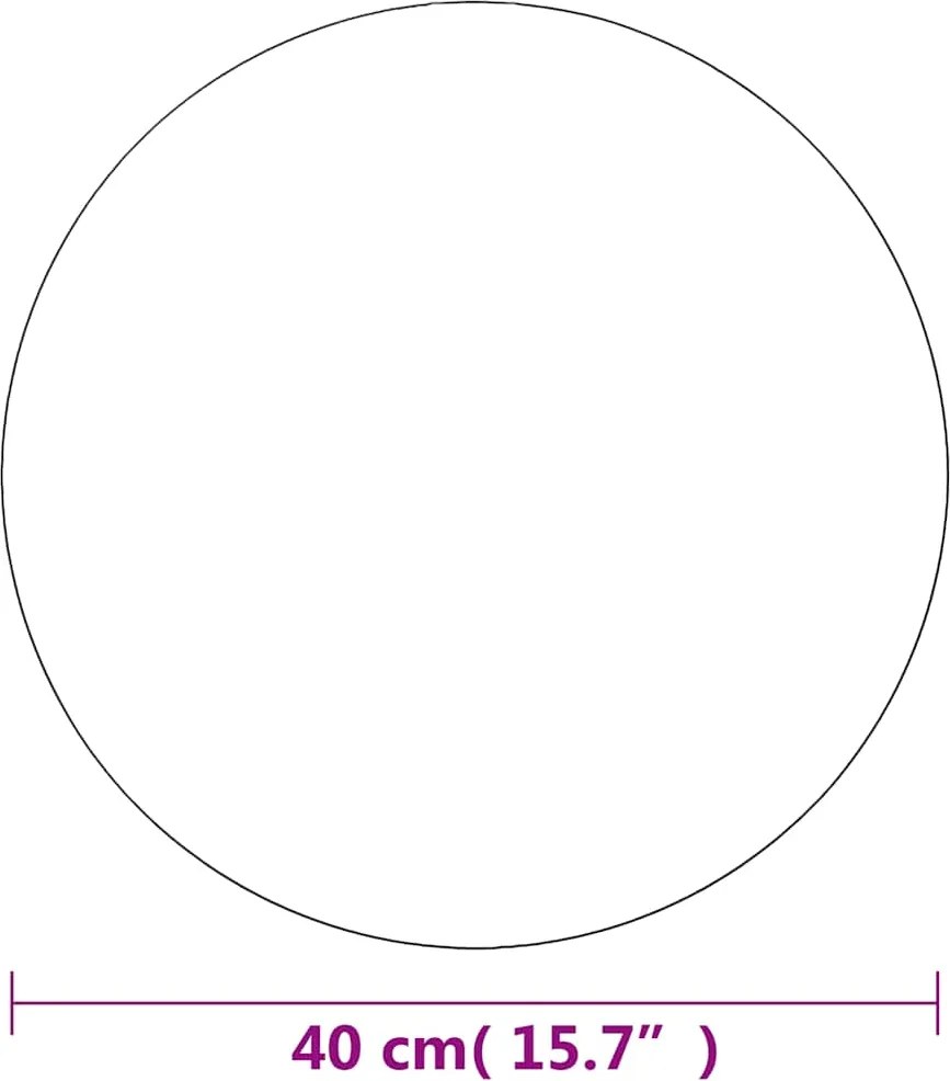 Nástěnné zrcadlo 40 cm kulaté sklo 245702