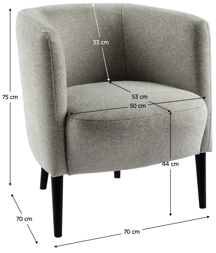 Kondela Křeslo, světle šedá/černá, ALIEN