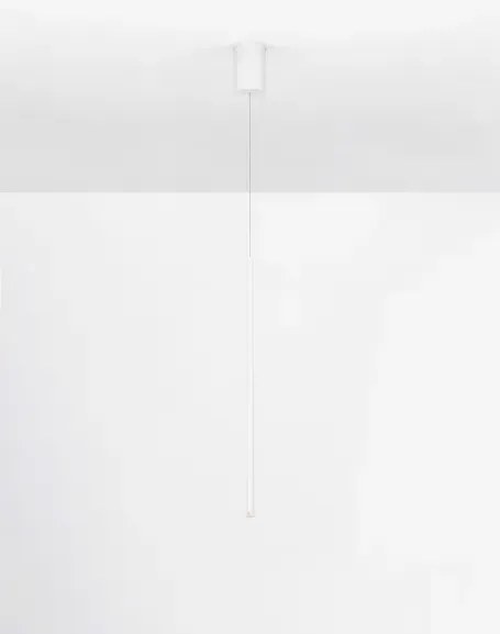 Minimalisticky lustr na lanku Stilvi Bílá