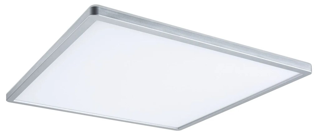 Paulmann 70995 Atria Shine, matně chromové stropní LED svítidlo s korónou, 22W LED 3000K tříkrokové stmívání, 42x42cm