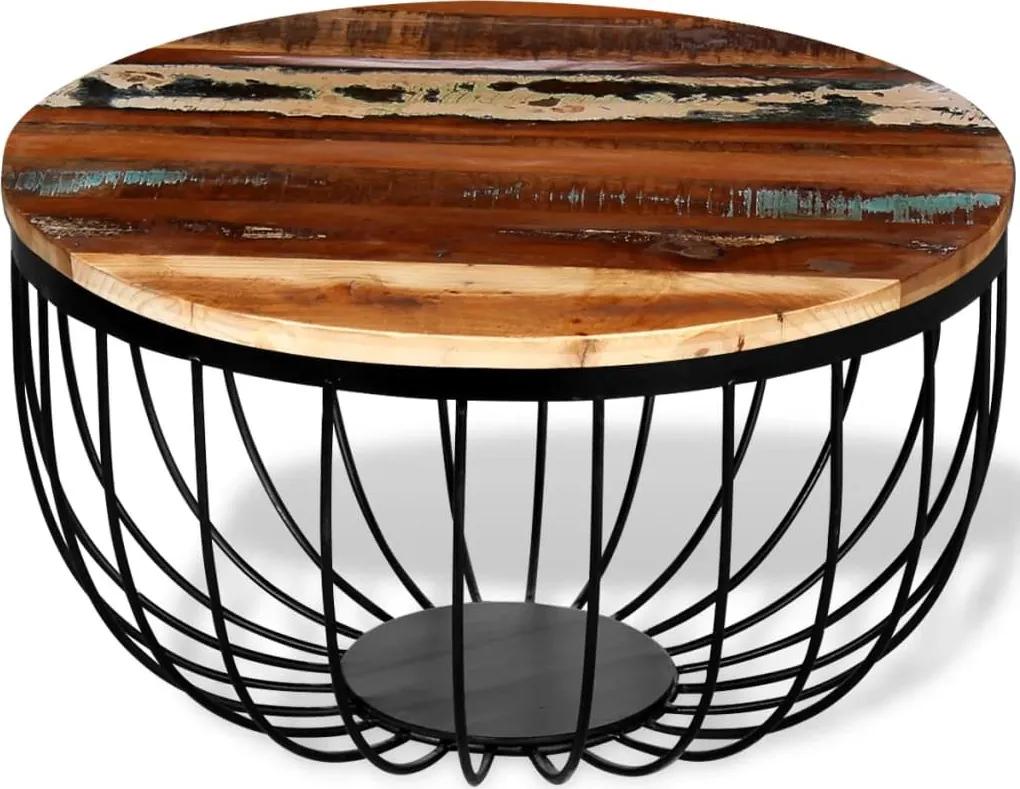 vidaXL Konferenční stolek masivní recyklované dřevo [244230]
