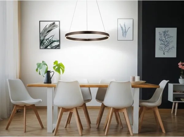 Eglo 33483 - LED Lustr na lanku ALCAZABA 2xLED/18W/230V 3000K pr. 55 cm bronzová
