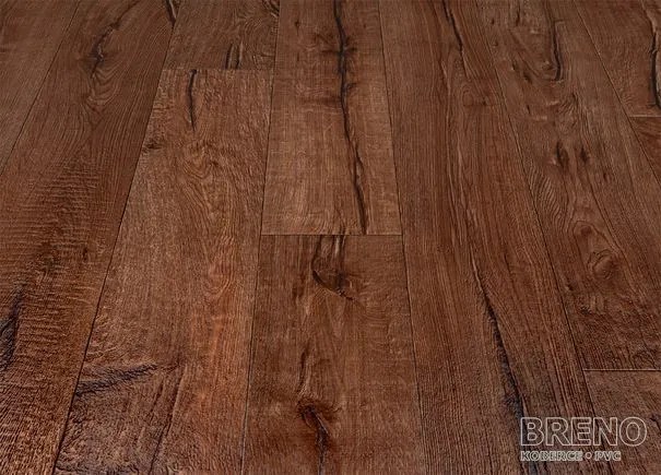 Breno PVC MAXIMA EKO Hunter Oak 019 - tmavé dřevo, šíře 100 cm