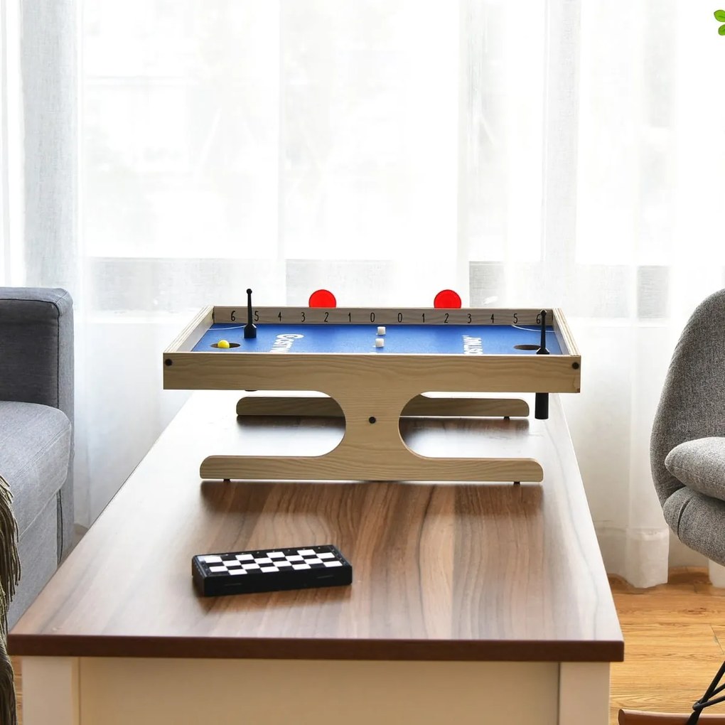 Costway Magnetický mini stolní fotbal se 2 míčky a 2 magnetickými držadly pro 2