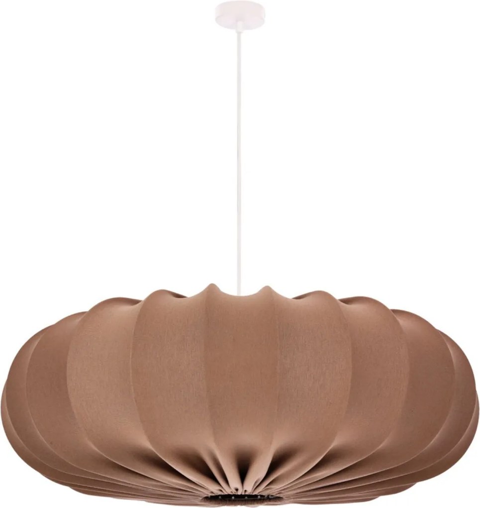 Závěsná lampa s hnědým stínidlem 66 cm Cafee