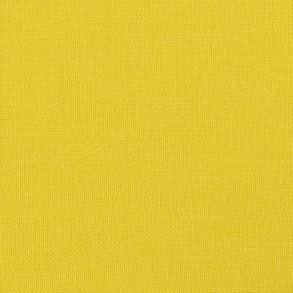3místná pohovka světle žlutá 180 cm textil - Default Title