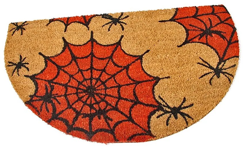 Kokosová vstupní venkovní čistící rohož Spiders, FLOMAT - délka 45 cm, šířka 75 cm a výška 1,7 cm