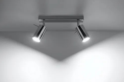 Bodové svítidlo SOLLUX Ring 2 GU10 2x40W bez zdroje SL.0728 chrom