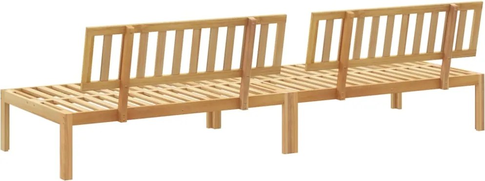 Zahradní středové pohovky z palet 2 ks masivní akáciové dřevo 3209307