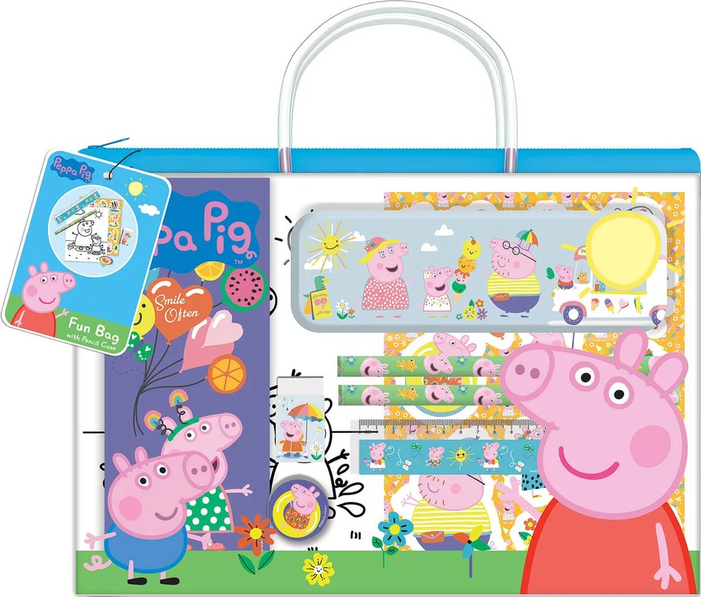 JIRI MODELS Zábavná taštička s penálem prasátko Peppa Pig 3