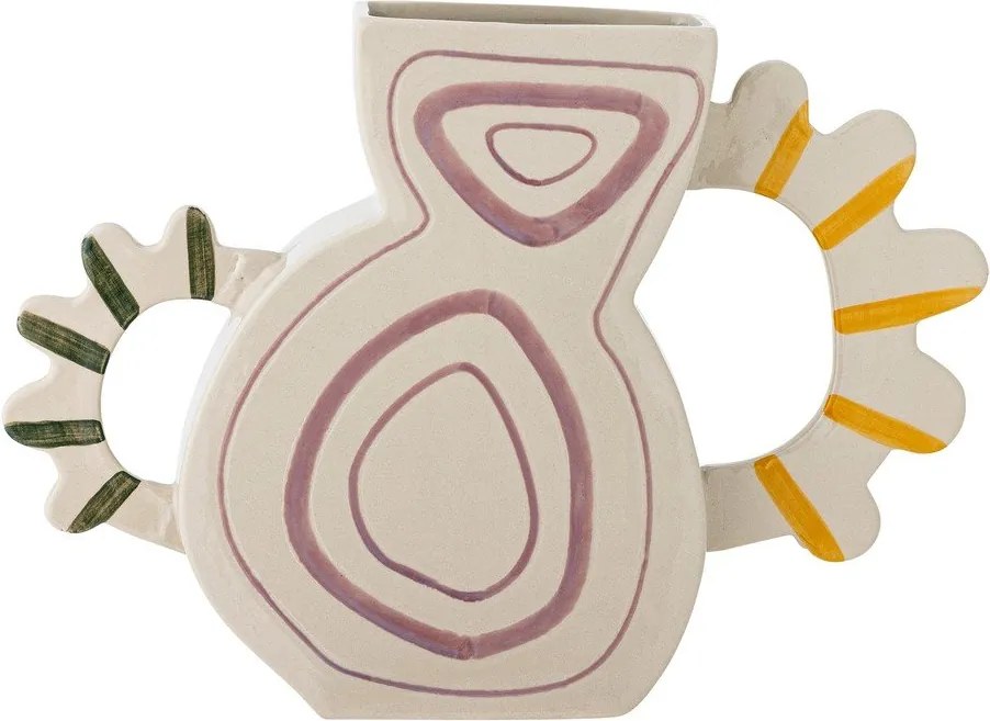 Ručně malovaná váza z kameniny (výška 26 cm) Samila – Bloomingville