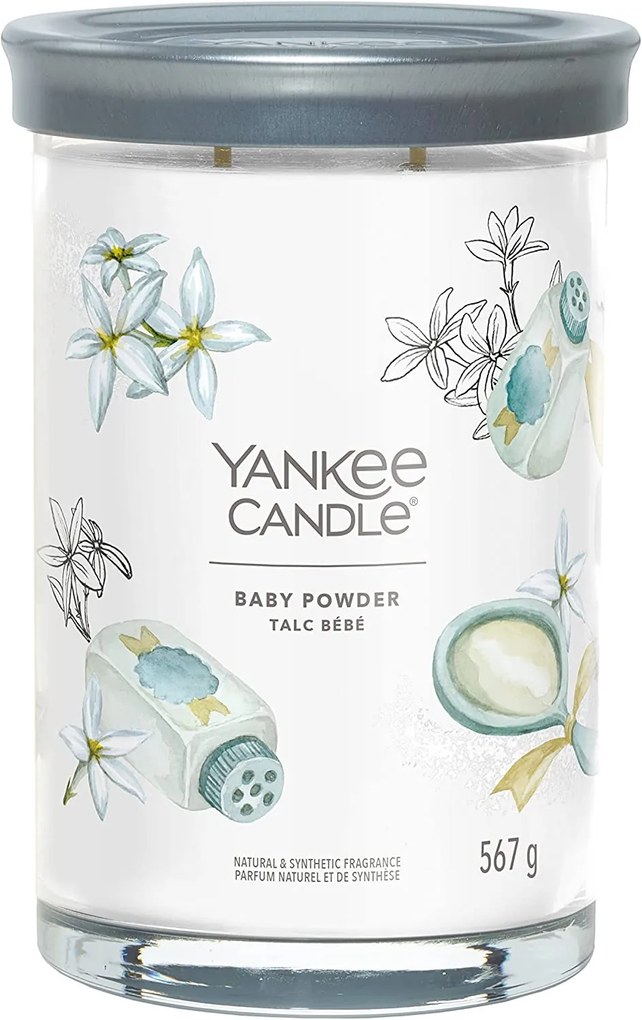 Yankee Candle vonná svíčka Tumbler ve skle velká Baby Powder 567g