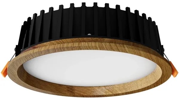APLED - LED Podhledové RONDO WOODLINE LED/12W/230V 3000K pr. 20 cm dub masiv