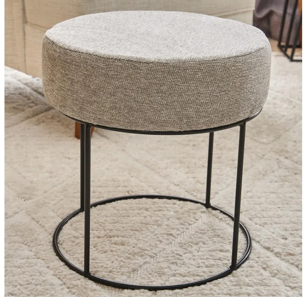 Asir Taburet JAVI pr. 40 cm krémová 825BLC2382