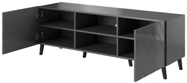 TV stolek ABETO 150 cm šedý