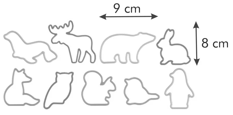 TESCOMA Vykrajovátka zvířátka DELÍCIA KIDS, 9 ks