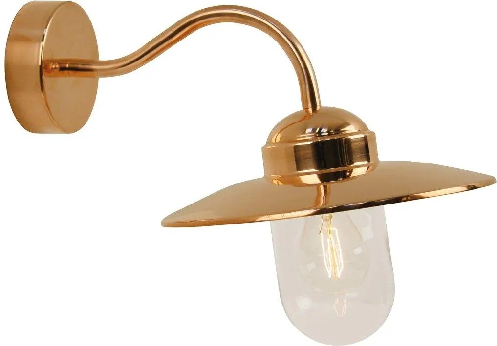 NOR 22671030 Venkovní nástěnné svítidlo Luxembourg 1x60W E27 měď čirá - NORDLUX