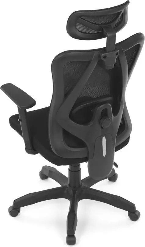 Kancelářská židle KA-R215 BK, synchronní mechanismus, černá síťovina (65 x 63) cm