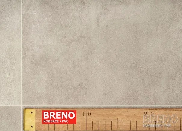 Breno PVC SUPERTEX Toledo 581 – béžová betonová dlažba, šíře 300 cm