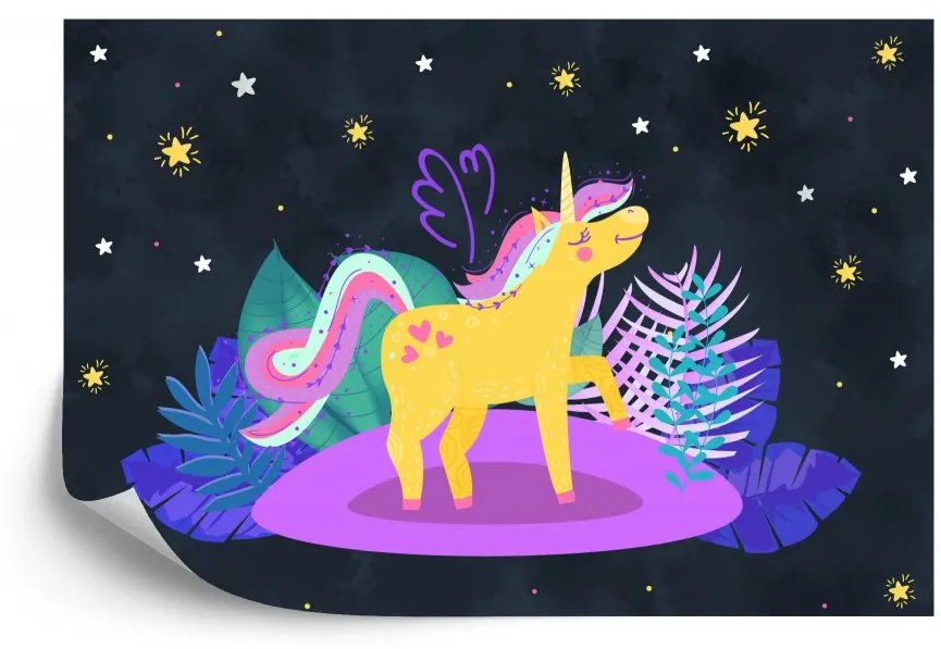 Fototapeta Ula La Unicornio Night Stars Hladký vinyl 254x184