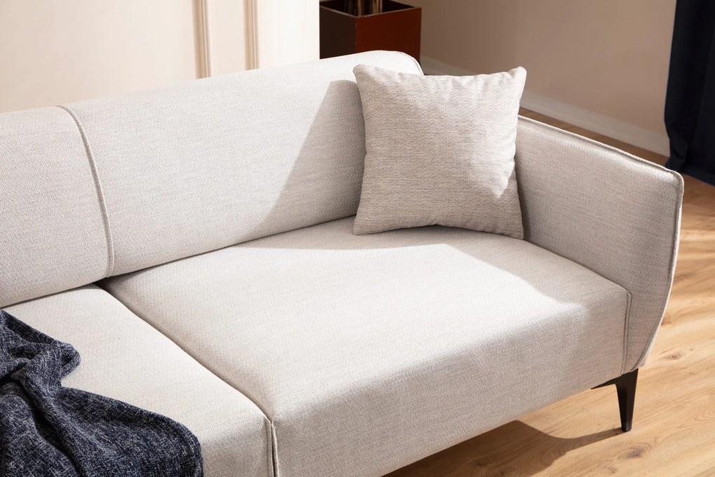 Hanah Home Rozkládací třímístná pohovka BELISSIMO béžová 220 cm 560ARE1362