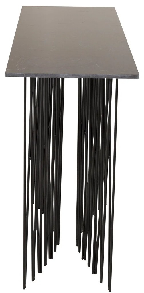 Odkládací stolek Stone, černý, 37x130