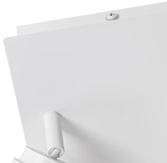 Chytré koupelnové bodové svítidlo bílé čtvercové 2-světelné IP44 vč. 2 Wifi GU10 50mm - Ducha