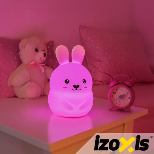 Dětská LED noční lampička RGB – Králík LED
