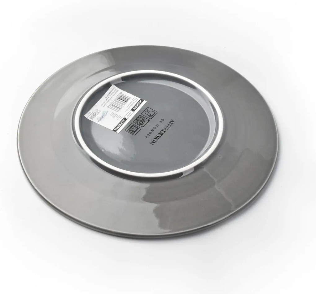 Dezertní talíř HUDSON 19 cm šedý
