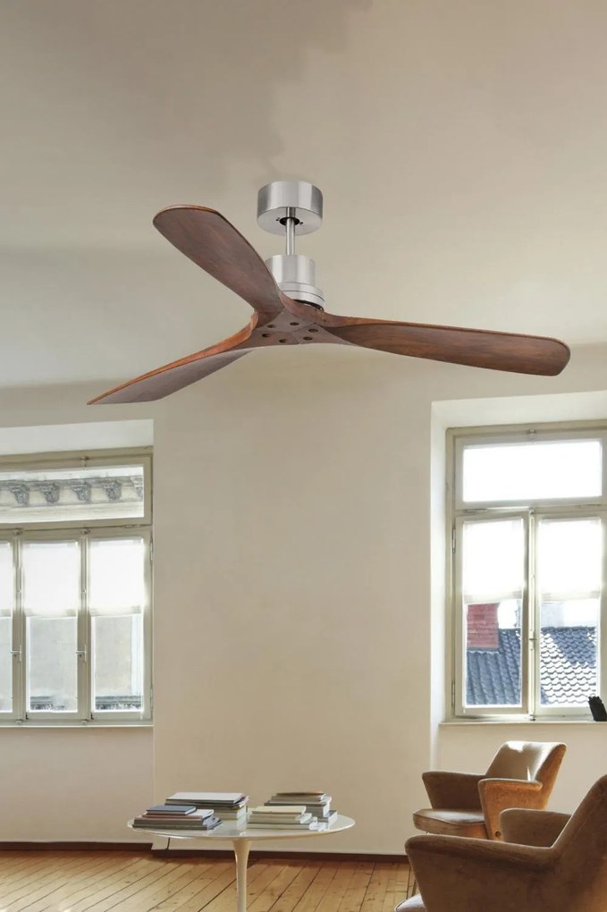 FARO 33370DC LANTAU L stropní ventilátor, matný nikl s DC motorem - FARO