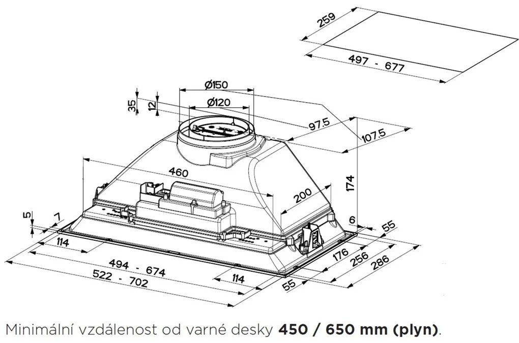 Vestavná digestoř Faber INKA SMART HC X A70